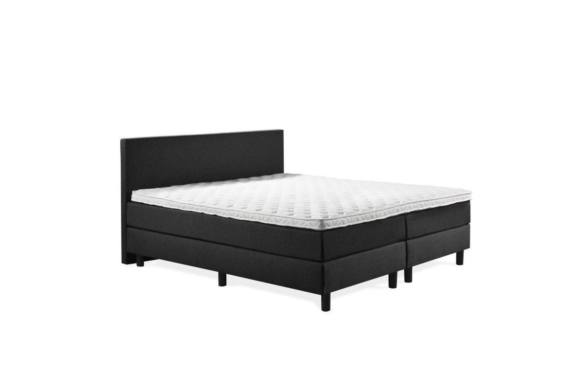 Boxspring Bed Isabella - 180x220 - Incl. Hoofdbord + Matras - Lederlook ...