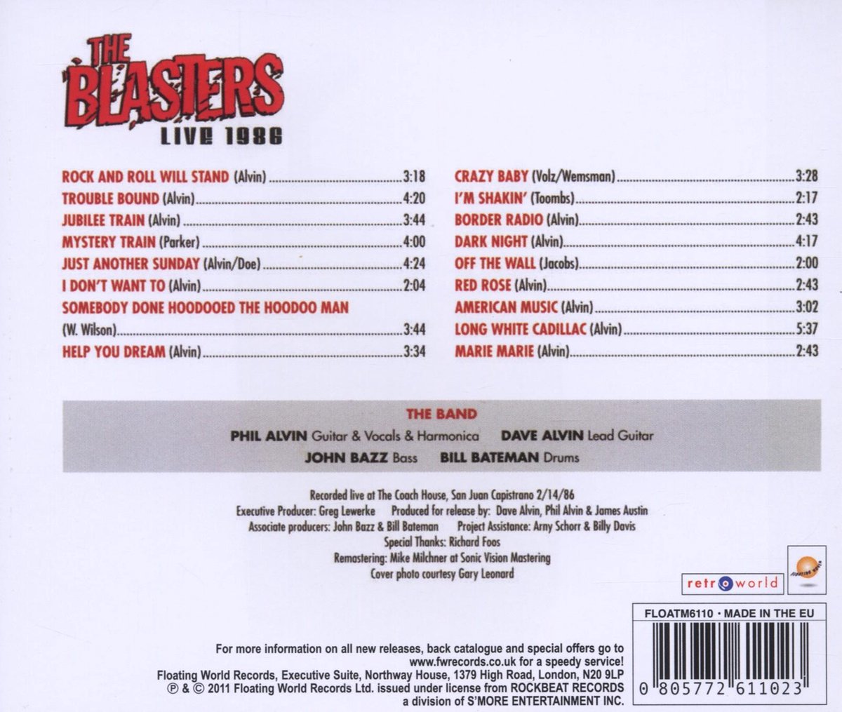 Live 1986, The Blasters | CD (album) | Muziek | bol.com