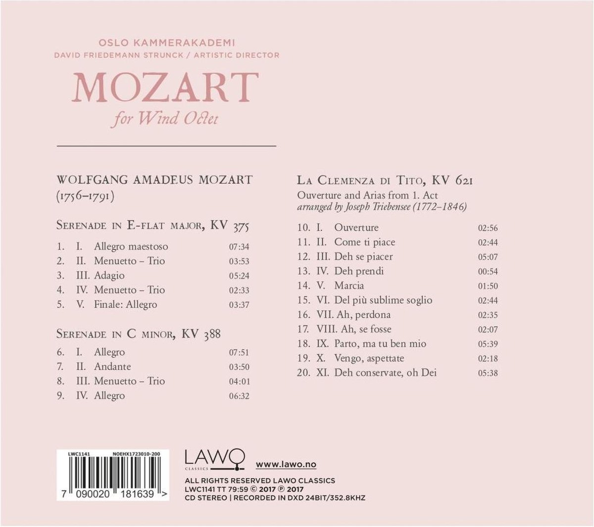 Mozart For Wind Octet, Oslo Kammerakademi | CD (album) | Muziek | bol.com