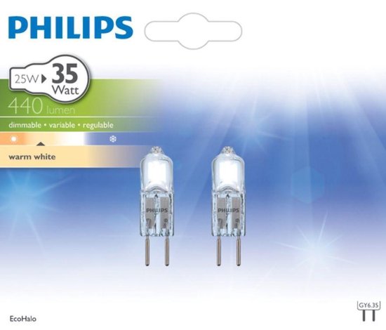 Philips Halogen Ampoule capsule halogène 25 W (35 W), culot GY6.35 | bol
