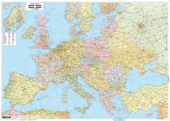 Europe Map Flat in a Tube 1 | bol.com