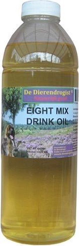 Dierendrogist Eight Mix Drink Olie Kat en Hond - 1 l | bol.com