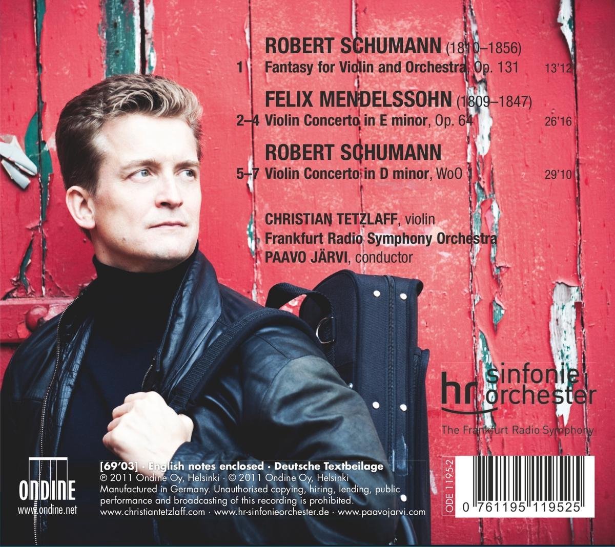Christian Tetzlaff, Frankfurt Radio Symphony Orchestra, Paavo Järvi - Violin Concertos... | bol.com