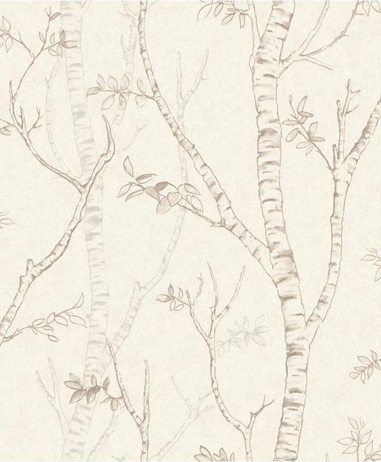 Nordic Elegance takken beige behang (vliesbehang, beige) | bol.com