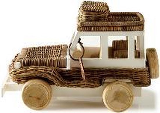 Riviera Maison Rustic Rattan Desert Jeep - 19x24 Cm - Bruin | bol.com