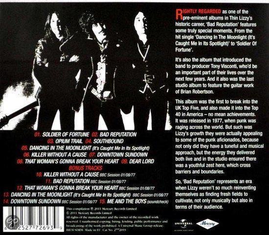 Bad Reputation, Thin Lizzy | CD (album) | Muziek | bol.com