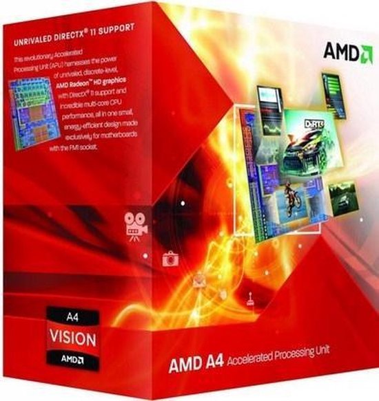 AMD AD6300OKHLBOX A4 6300 [3.7GHZ FM2 Dual-Core Radeon HD 8370D] | bol.com