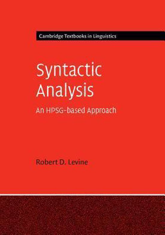 Syntactic Analysis | 9781107018884 | Robert D. Levine | Boeken | bol.com