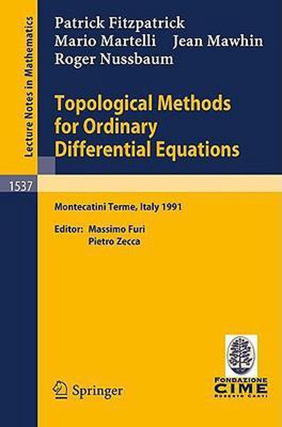 Topological Methods for Ordinary Differential Equations | 9783540564614 | Patrick... | bol.com