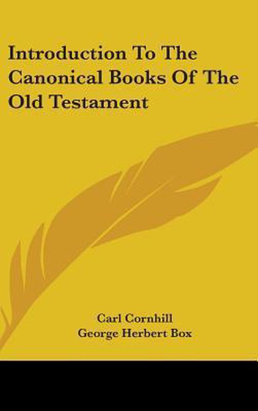 Introduction to the Canonical Books of the Old Testament ...