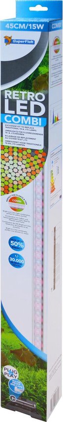 SuperFish Led Verlichting - Daglicht- en kleurencombinatie - 45 cm ...