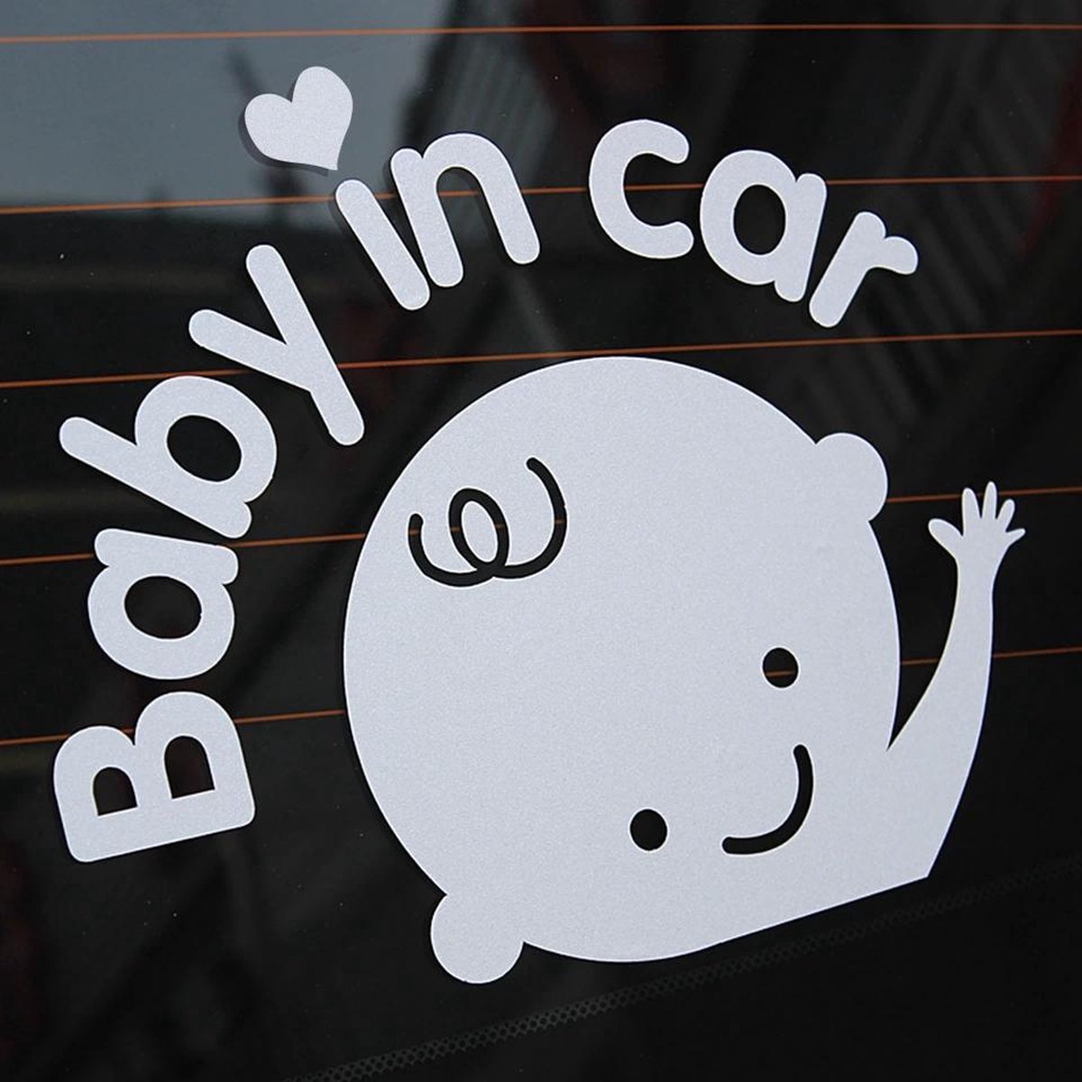 Baby on board autosticker - Baby in car – Car sticker – Raamsticker ...