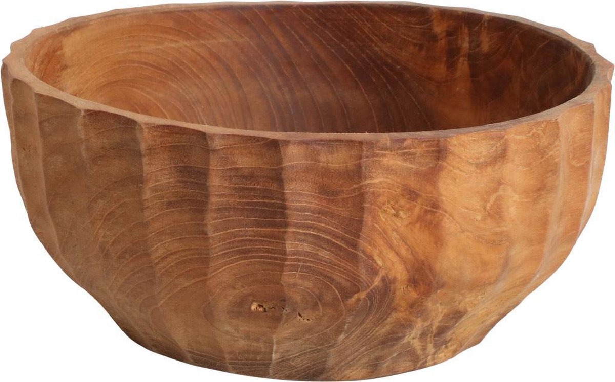 Raw Materials Aeolian schaal - Teak hout - Schaaltjes - 20 cm ...