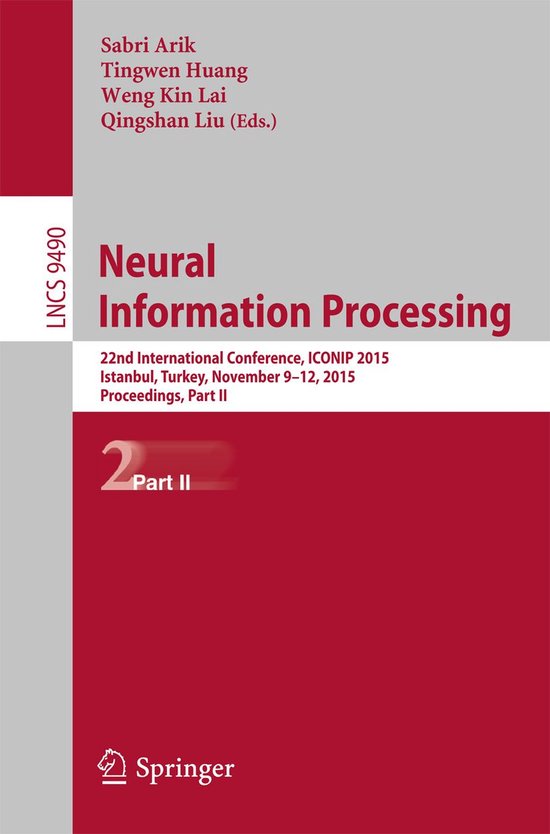 Theoretical Computer Science and General Issues 9490 - Neural Information Processing... | bol.com