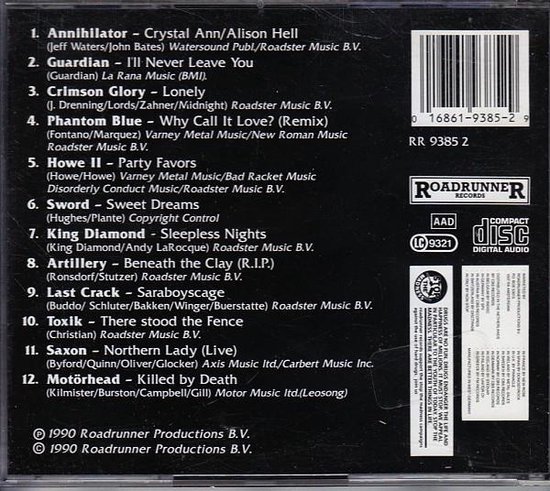 Now That's What I Call Metal - 1990 Roadrunner Compilation, Annihilator ...