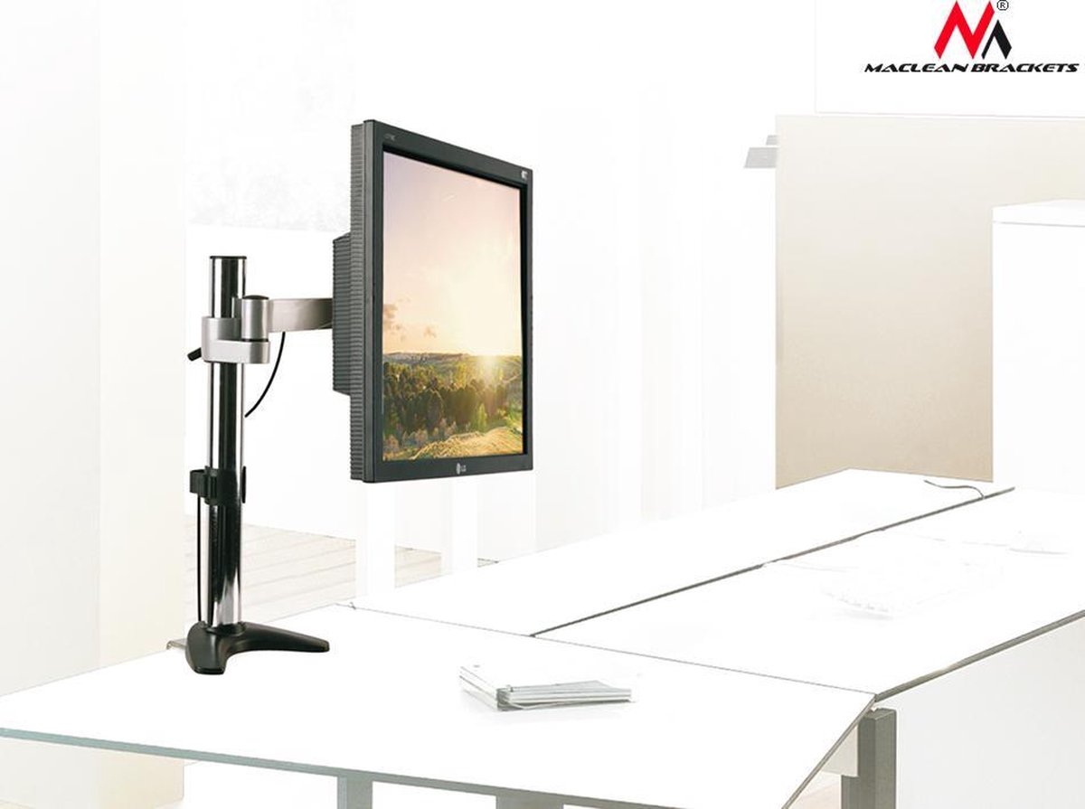 Flat panel steun voor LCD monitor Tafel klem MC-717 Maclean | bol.com