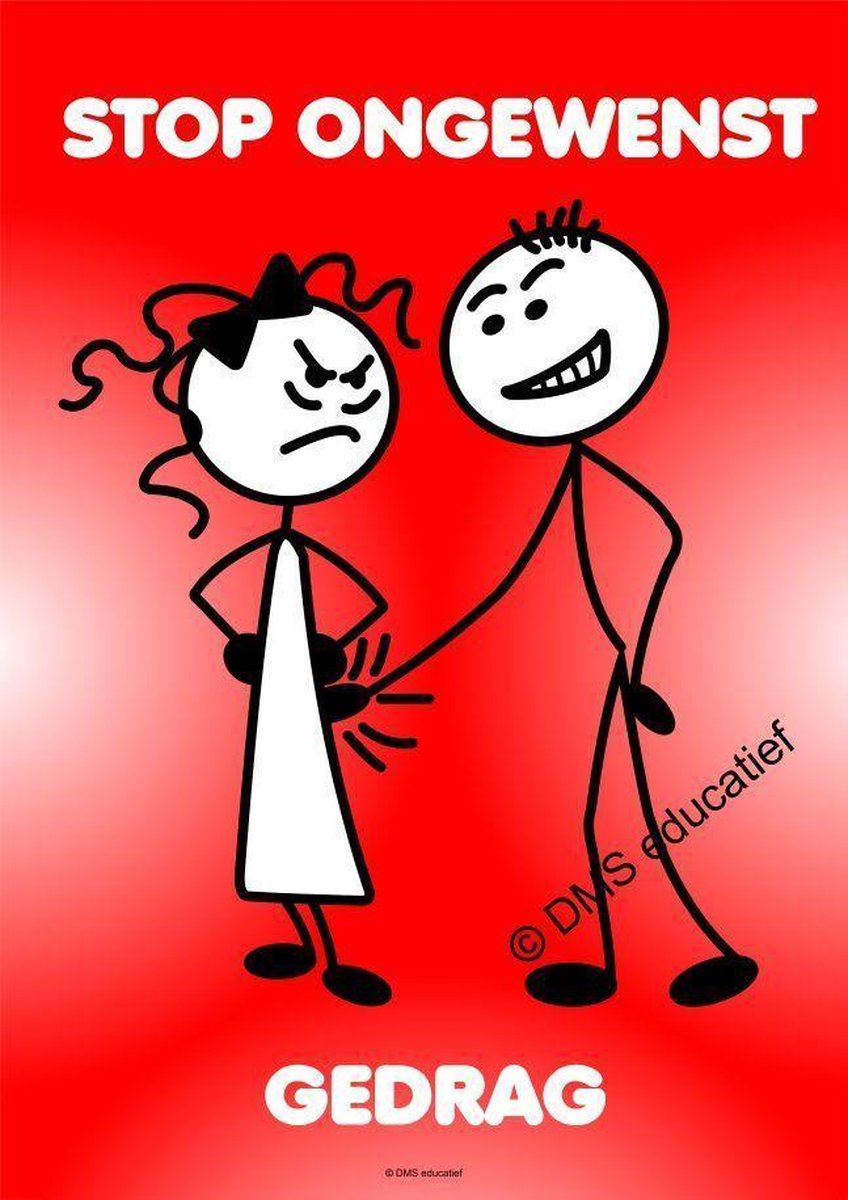 Poster Stop ongewenst gedrag in wissellijst | bol.com