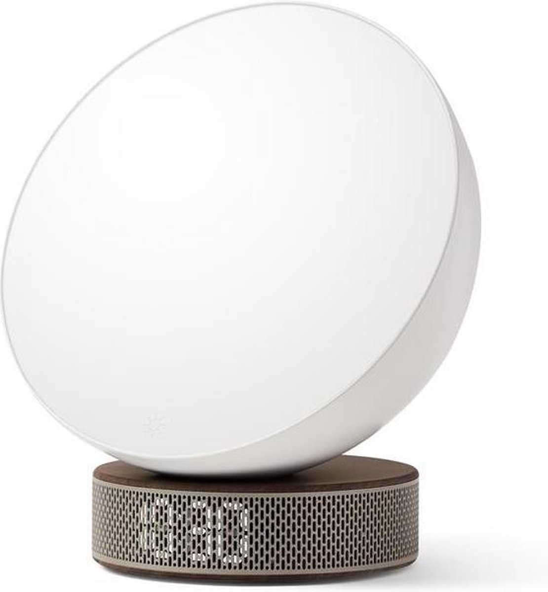 Lexon - Lexon Miami Sunrise Clock & Light White/Wood | bol