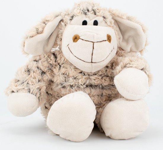 Ovis WarmSheep Knuffel met Kersenpittenzak - Warmte en troost - 40 cm | bol