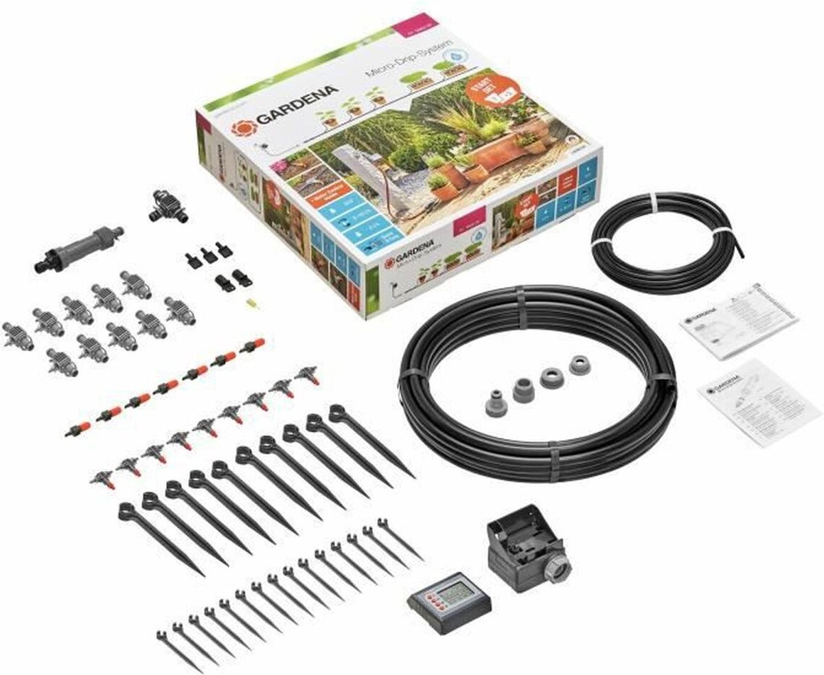 GARDENA - Startset Bloempotten - Besproeiingscomputer - Micro-Drip | bol