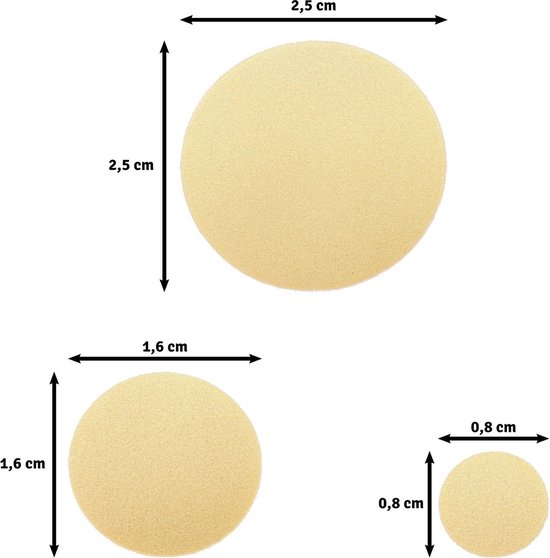 Vaessen Creative Pons - Set 10-16-25mm - 3st | bol