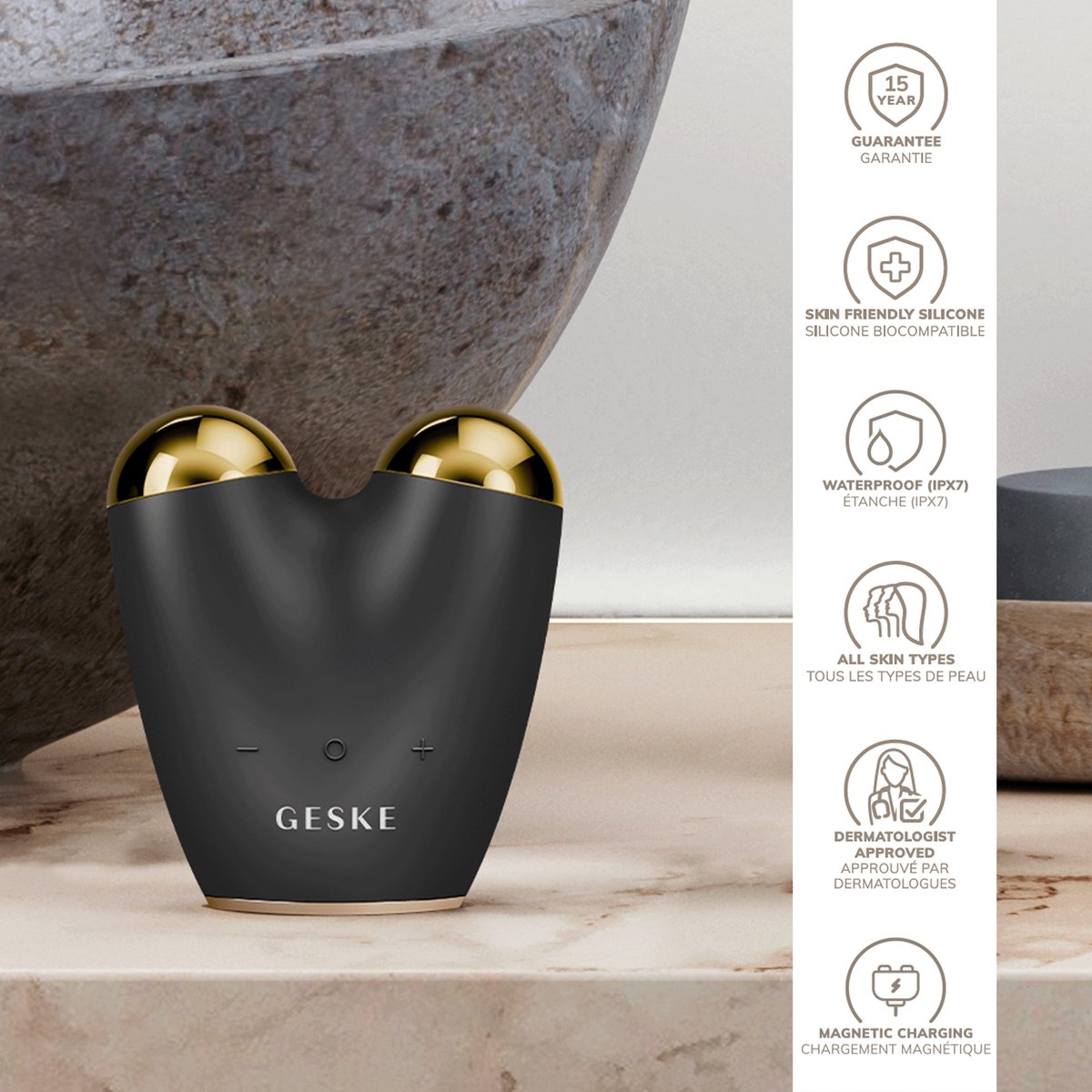 GESKE | SmartAppGuided™ SmartAppGuided™ MicroCurrent Face Lifter | 6 op ...