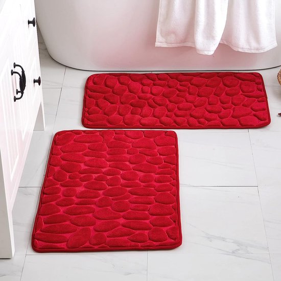 Badmatten Antislip Memory Foam Mat Badtapijt Badkamer Douchemat Koraal ...