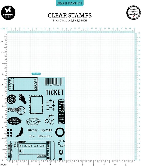 Studio Light Signature Collection Clear Stamp One-Way Ticket | bol