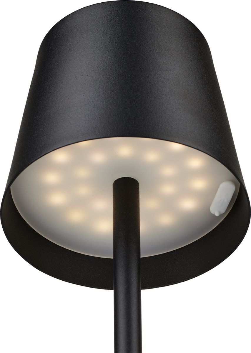 Bailey LED Tafellamp Charge&Go Zwart 3.5W 2700K 210lm IP54 Staploos ...