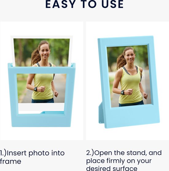 kwmobile 4x mini fotolijst staand - Voor foto's 9,2 x 6,1 cm ...