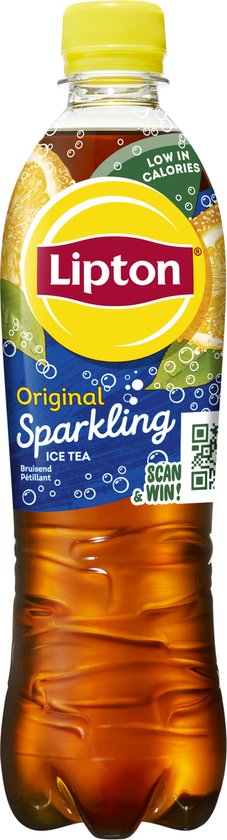 Lipton Ice Tea Sparkling - 50 cl - 24 Flesjes - 4 x 6 - Voordeelverpakking | bol