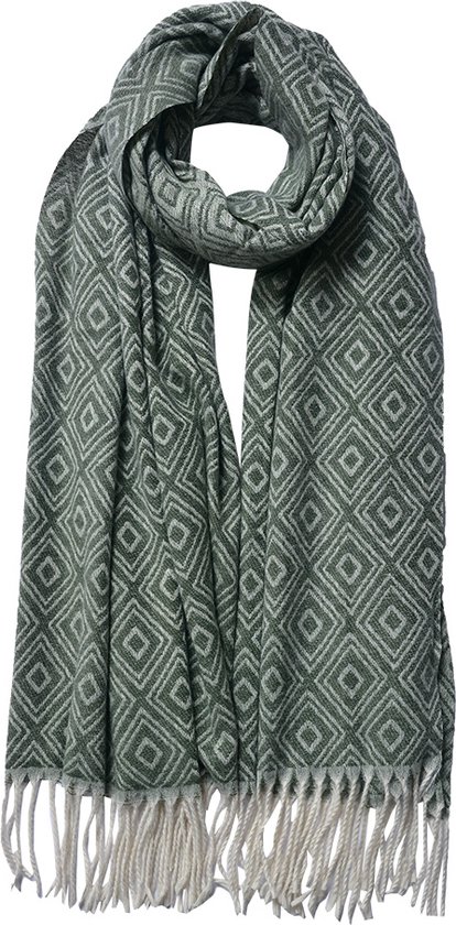 Juleeze Wintersjaal Dames 68x180 cm Groen Sjaal | bol.com