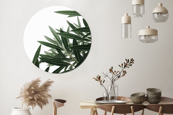 WallCircle - Muurstickers - Behangcirkel - Natuur - Planten - Bladeren - 120x120 cm -... | bol.com
