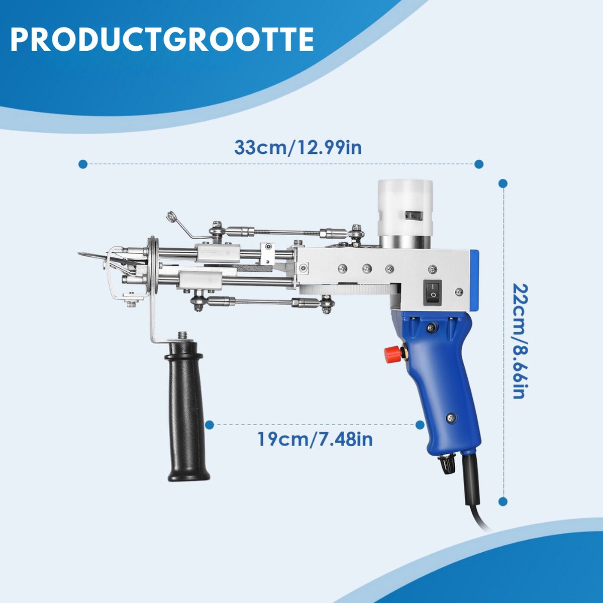 Borduurmachine - Tufting Gun 2 In 1 - Tufting Gun Beginnerspakket - 100 ...
