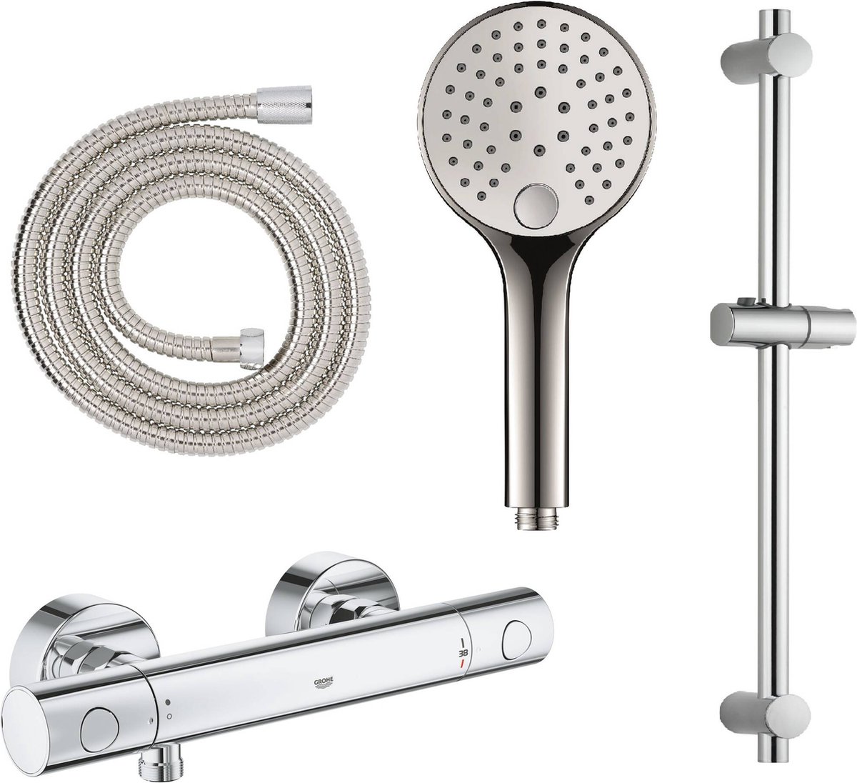 Grohe Precision Get Quickfix douchekraan actie set met 2 straal soorten ...