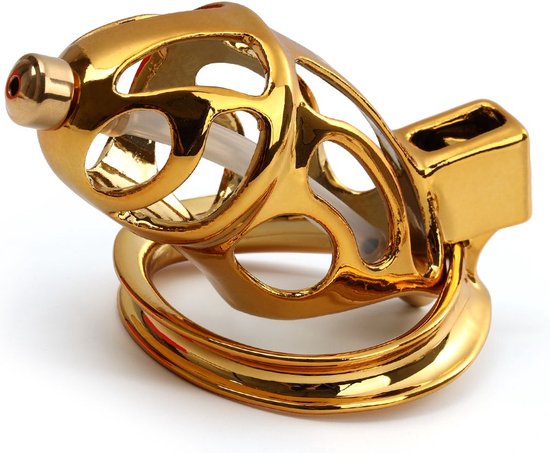 Sevanda - Kuisheidskooi - Goudkleurige Peniskooi Met Drie Verschillende Maat Ring | bol.com