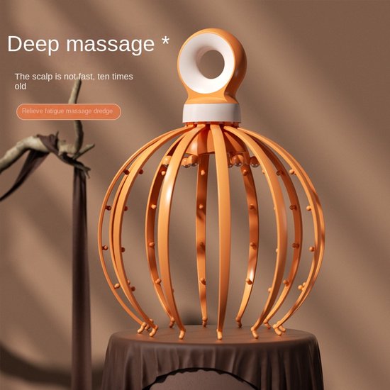 Hoofd Massage Scalp Luxe Anti Jeuk Massager Met 12 Vingers Ontspannen ...