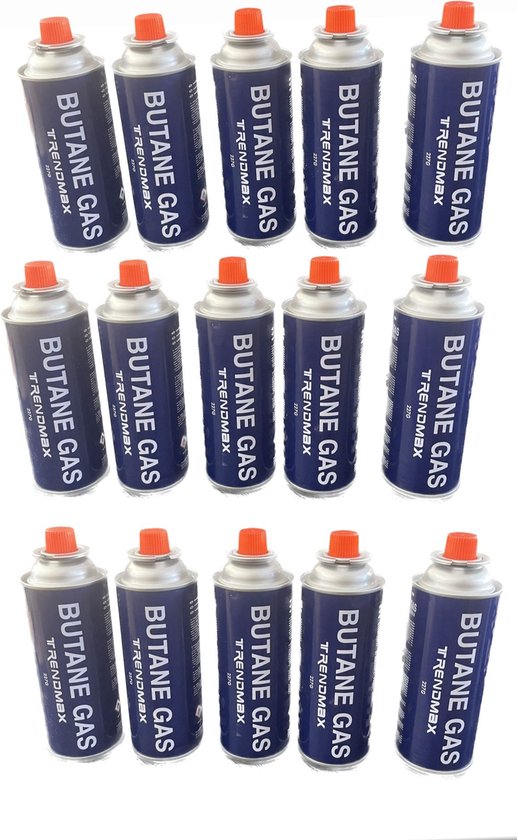 Butaan gasbussen - Butaan gasflessen - 15 stuks a 227 gram - Langdurig ...