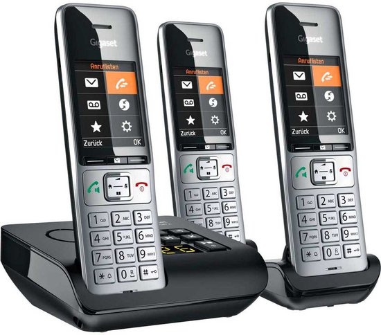 Gigaset COMFORT 500A Trio, Analoge-/DECT-telefoon, Handset met snoer ...