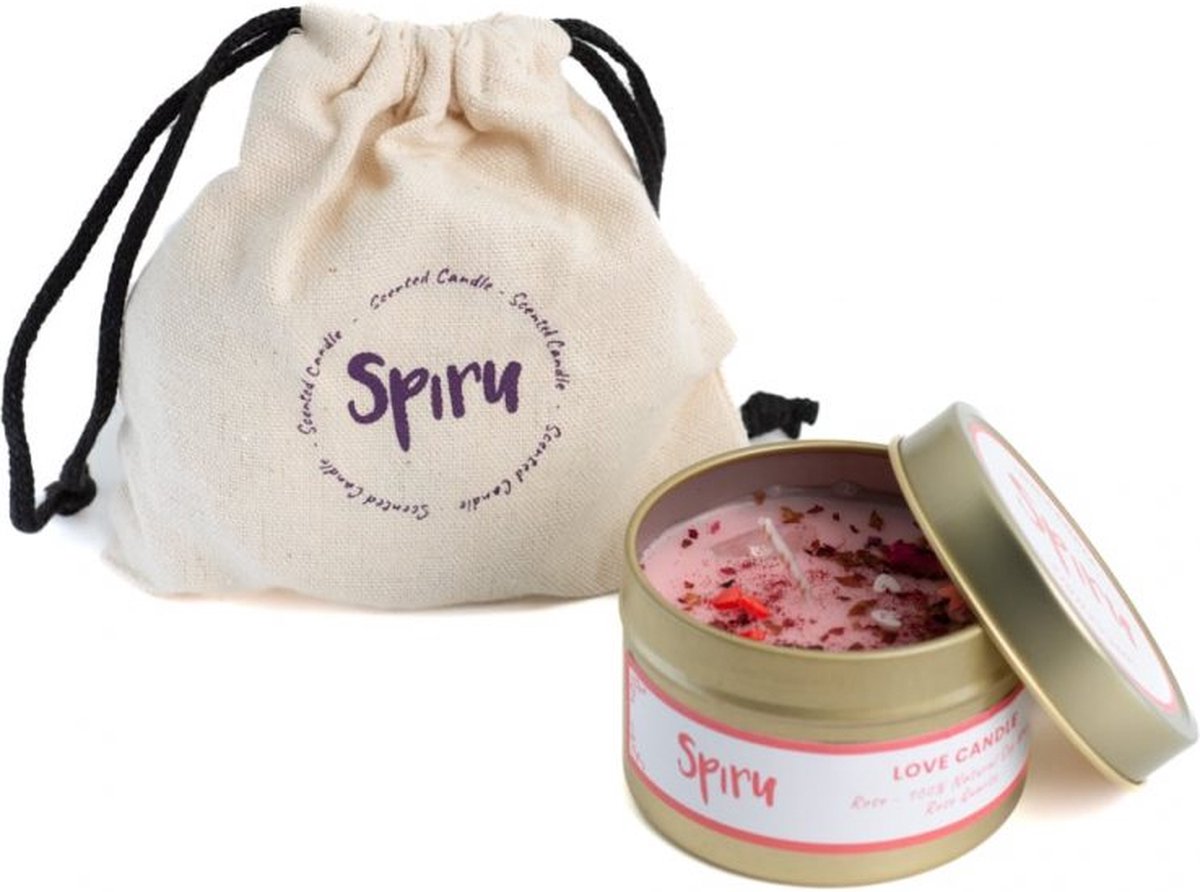 Edelsteen Spell Geurkaars – Rozenkwarts – Liefde | bol