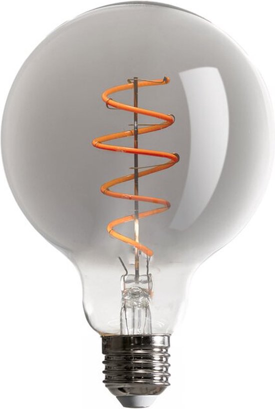 Ledmaxx LED globelamp G95 5W 120lm 1800K rookglas dimbaar | E27 | Zeer ...