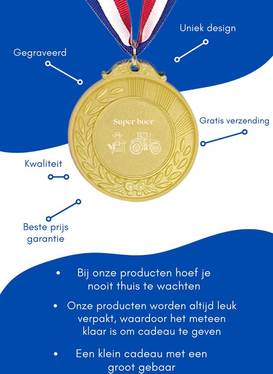 Akyol - super boer medaille goudkleuring - Boer - de beste boer ...