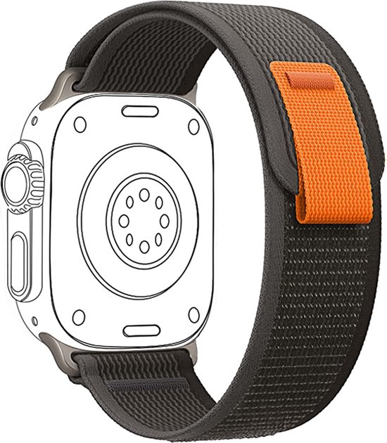 Trail Loop Compatibel met Apple Watch Ultra Band, Zachte Nylon Sport ...