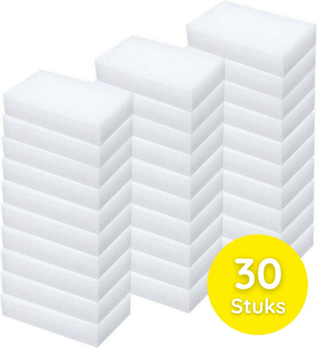 MelaMagic - 30x Wonderspons - Schoonmaakspons - Melamine spons - Magic ...