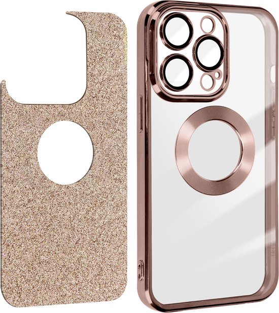 Protecam Spark Series afneembare glitterhoes Geschikt voor Apple iPhone ...