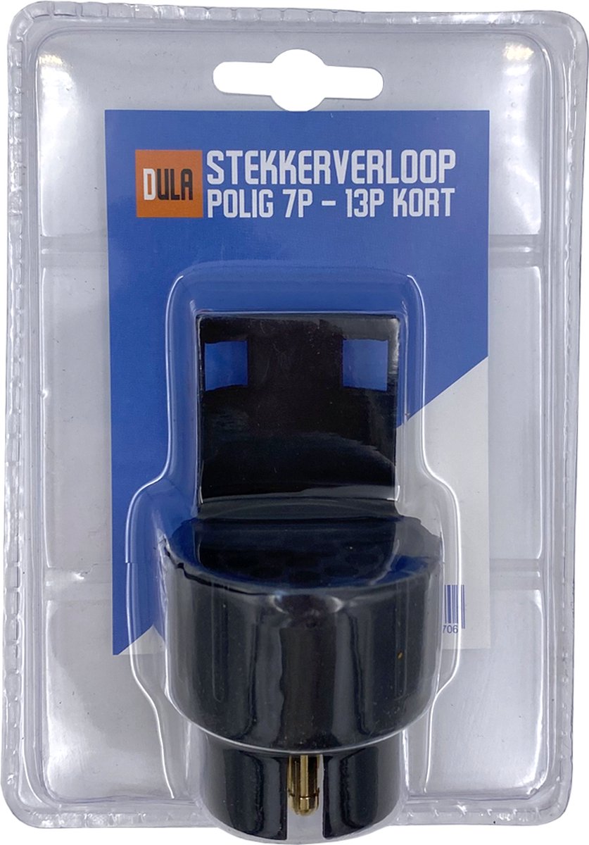 DULA Aanhanger verloopstekker 7 naar 13 Polig - Auto / Caravan trekhaak ...