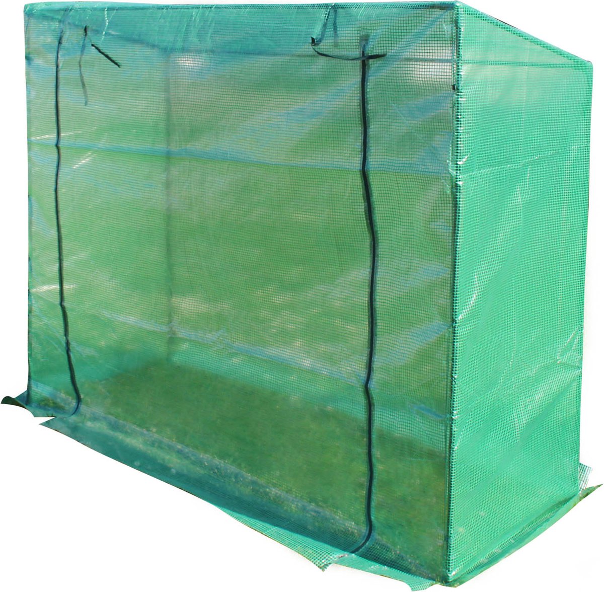 Kweekkas, Foliekas 200x77x169cm; kweekhuis met oprolbare PE-rooster ...