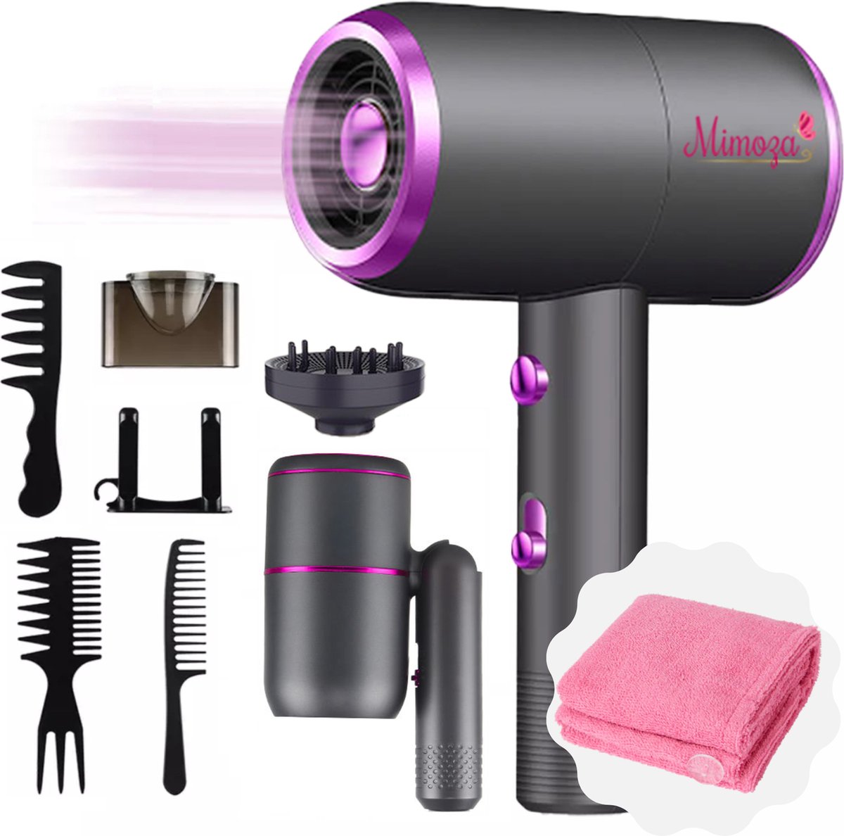 Mimoza Easy Ionic Föhn met Diffuser - Haarfohn - Geschikt voor alle ...