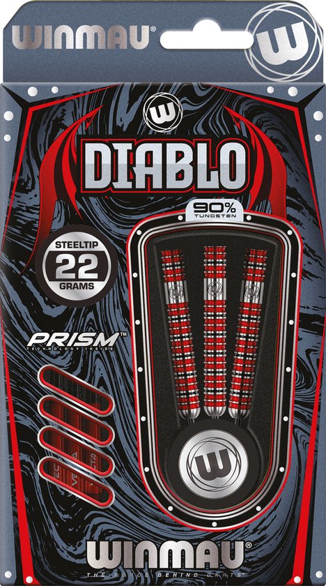 WINMAU - Diablo (Parallel): Steeltip Tungsten Dartpijlen Professioneel ...