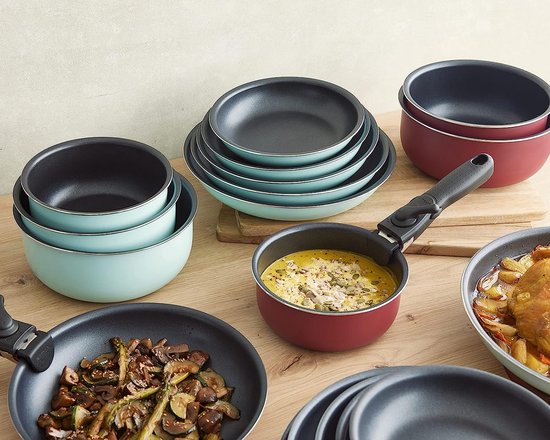 Bergner Click&Cook Edition 3-delige pannenset 16, 18 en 20 cm ...